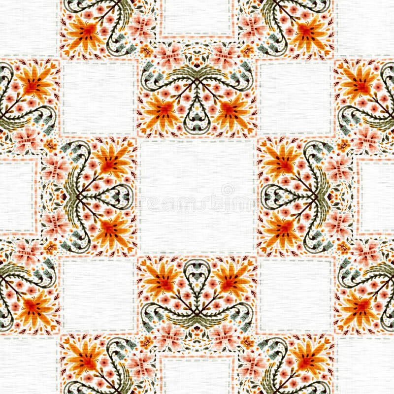Boho Botanical Cottage Core Seamless Pattern. Trendy Decorative ...