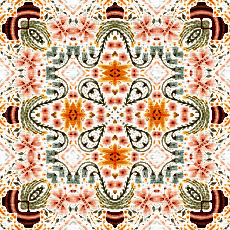 Boho Botanical Cottage Core Seamless Pattern. Trendy Decorative ...