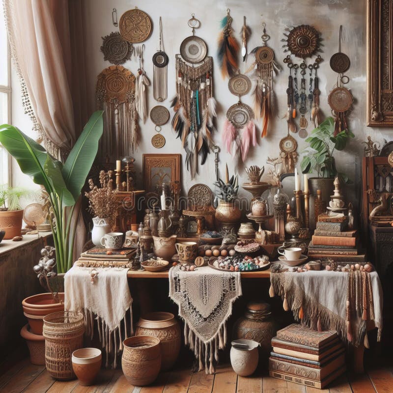 Boho Chic Bohemian Style with a Touch of Elegance Featuring L Stock ...