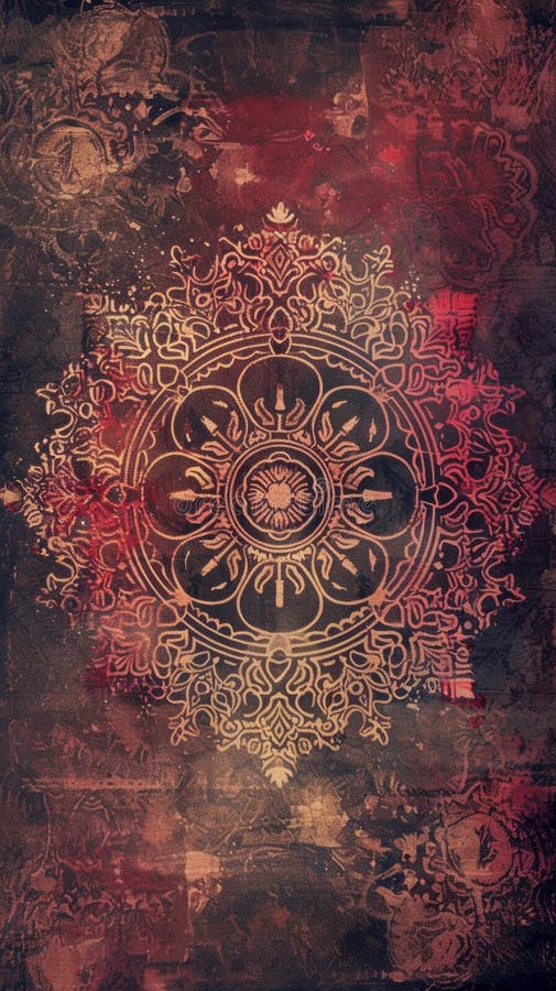 Boho Chic. Vibrant and Eclectic Bohemian Style Background Stock ...