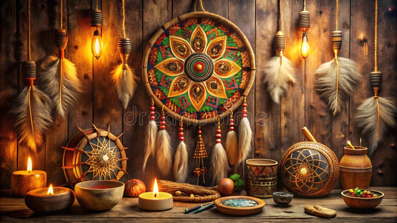 Background. Shamanic theme stock illustration. Illustration of ...