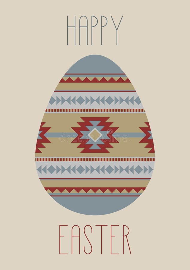 Boho Easter Card, Banner, Flyer. Minimalist Style Stock Vector ...