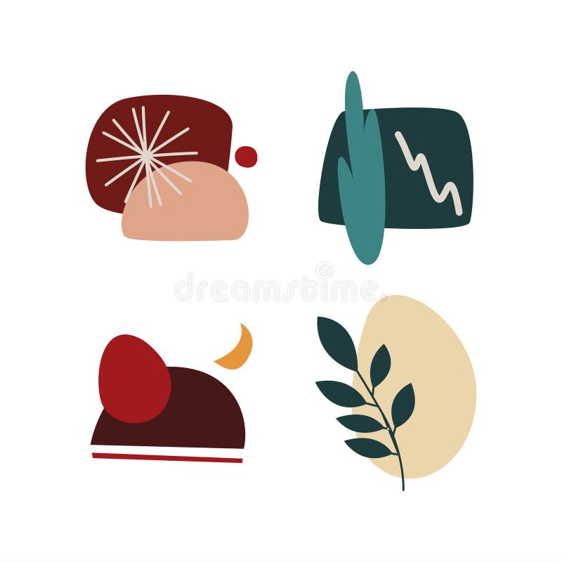 Boho Elements Art, Icons, and Graphics Stock Vector - Illustration of ...