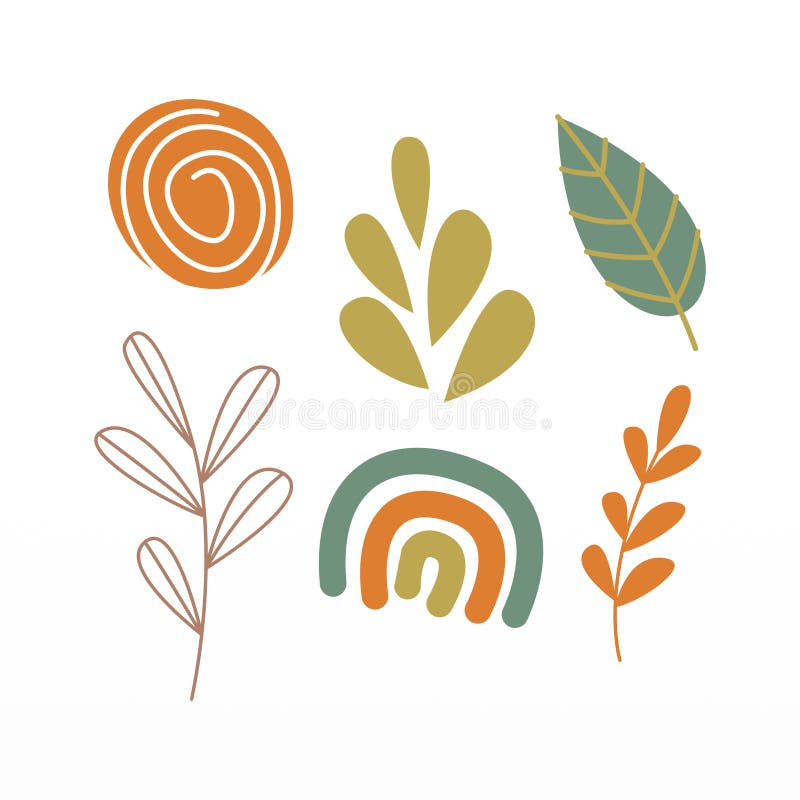 Boho Elements Art, Icons, and Graphics Stock Illustration ...