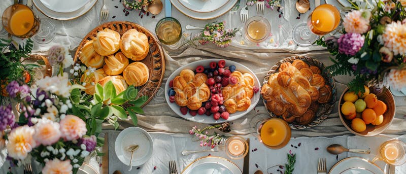 Boho Flat Lay Design for Summer Brunch, Highlighting Earthy Tones ...