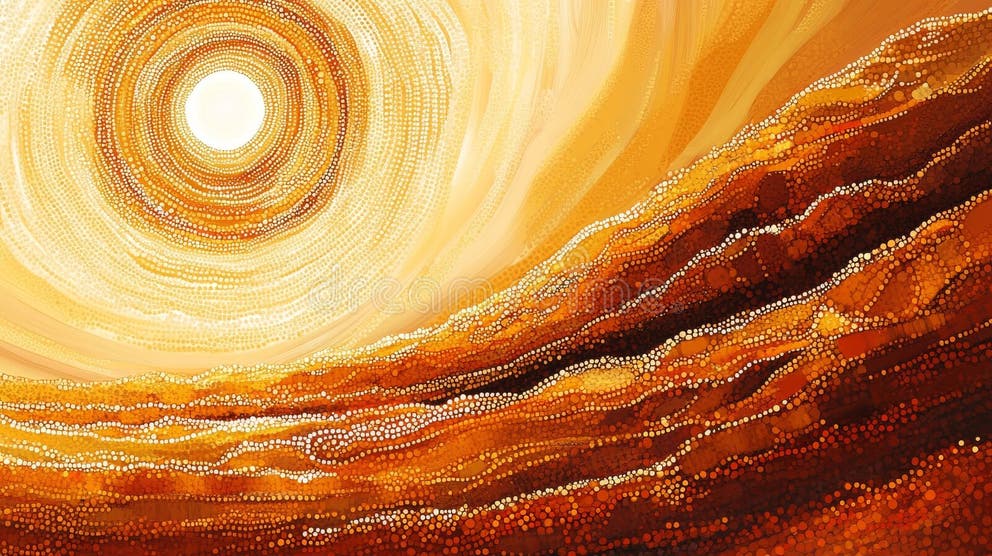 A Boho-inspired Abstract Rainbow Design with Earthy Shades, Tailored ...