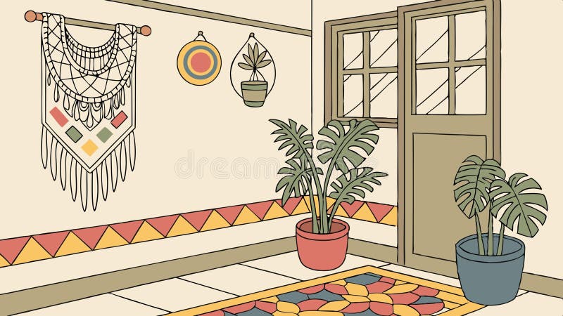 Bohemian Interior Designs Stock Illustrations – 2,613 Bohemian Interior ...