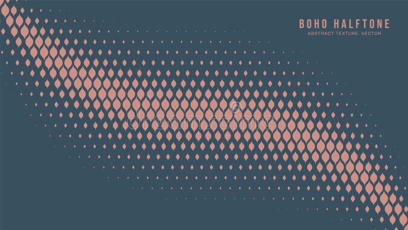 Boho Modern Halftone Vector Smooth Curve Border Aesthetic Abstract ...