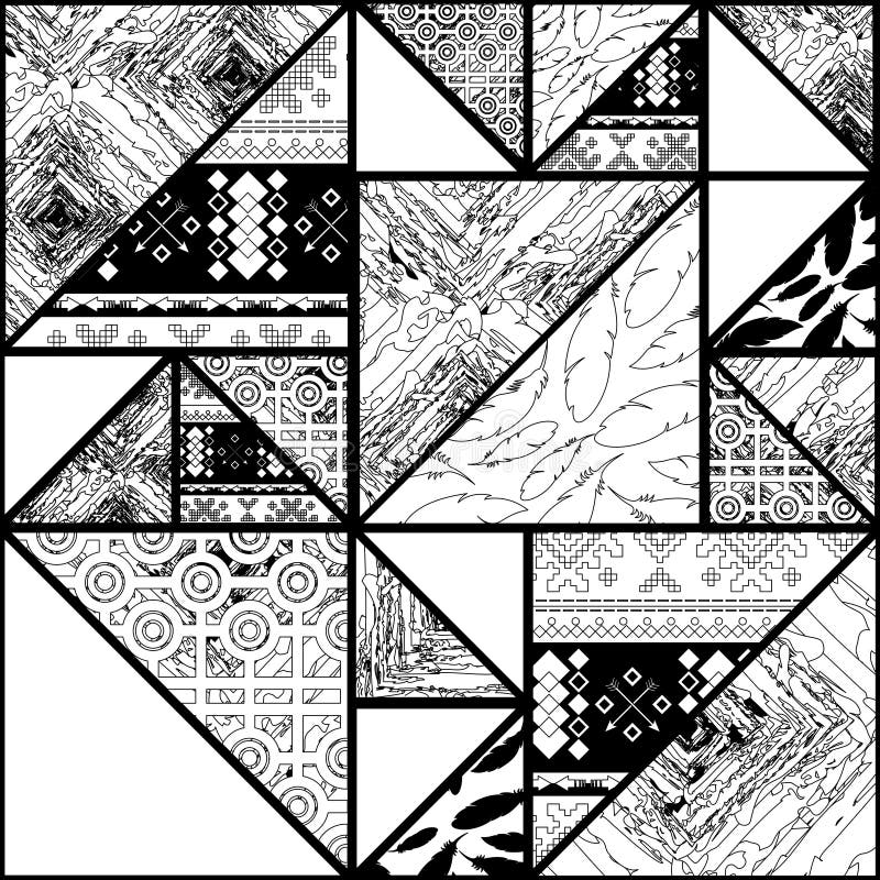 Boho outline background stock vector. Illustration of american - 146803778