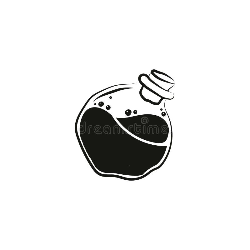 Potion Bottle Silhouette Stock Illustrations – 1,092 Potion Bottle ...