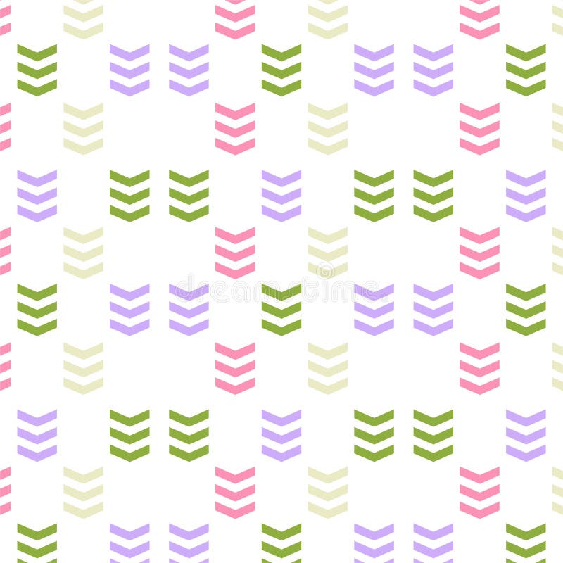 Boho Style Colorful Geometric Arrow Pattern. Bohemian Aztec Arrows ...