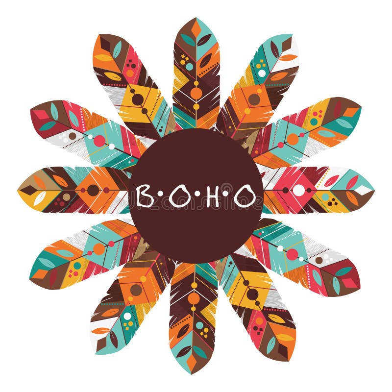 Boho style design stock vector. Illustration of boho - 66029201