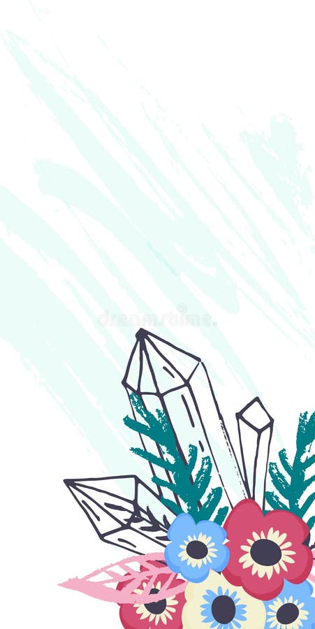 Boho Style Flyer, Vector Illustration. Vintage Postcard Design ...