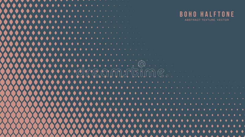 Boho Style Halftone Gradient Vector Smooth Rounded Border Abstract ...
