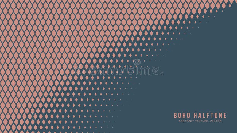 Boho Style Modern Half Tone Gradient Vector Smooth Border Abstract ...