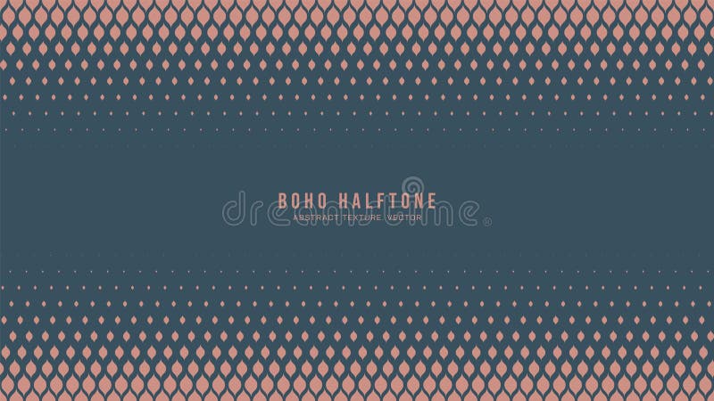 Boho Style Modern Halftone Vector Horizontal Border Fancy Abstract ...