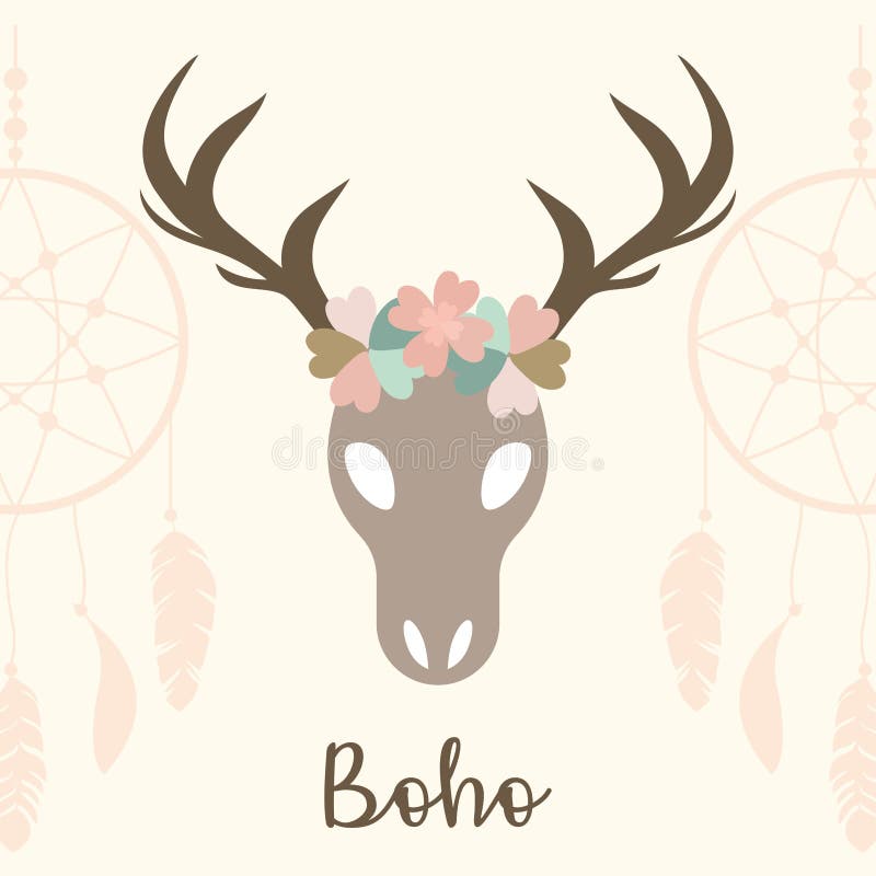 Boho style poster stock vector. Illustration of botanical - 221425001