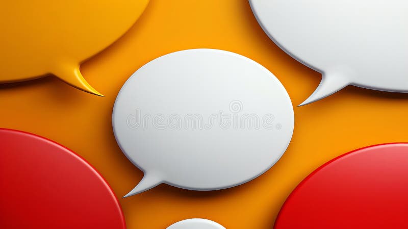 Boho Style Speech Bubbles, Illustration, Flat Design Stock Illustration ...
