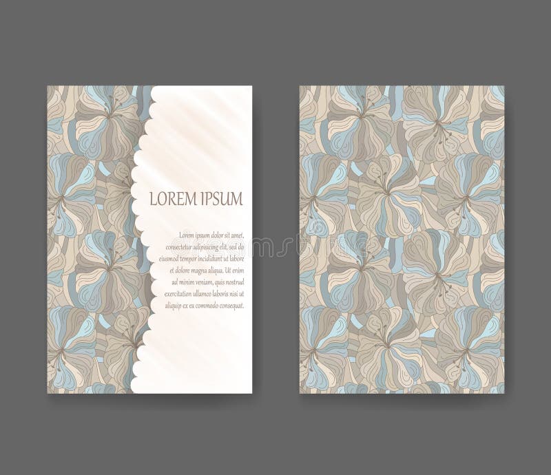 Boho Style Template for Cards, Invitations Stock Vector - Illustration ...