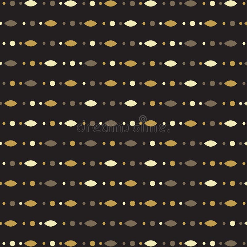 Boho Style Tribal Aztec Gold Black Pattern Stock Vector - Illustration ...