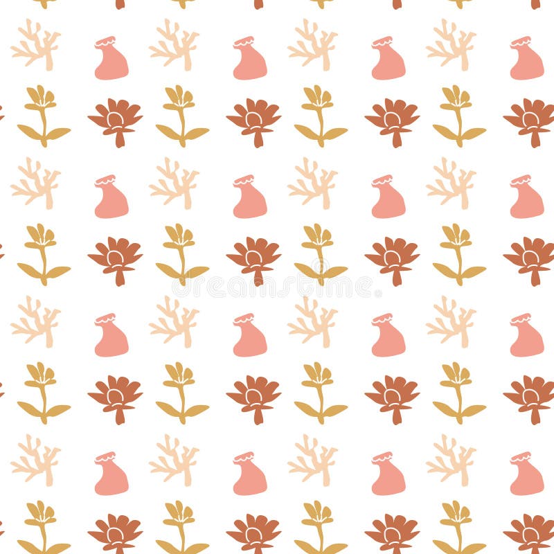 Boho Summer Elements with Botanical Patterns for Design Projects Stock Vector - Illustration of ...