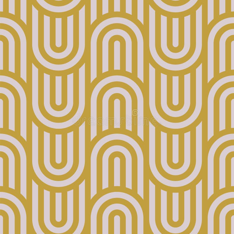 Boho Vector Retro Graphic Seamless Pattern with Experimental Colour ...