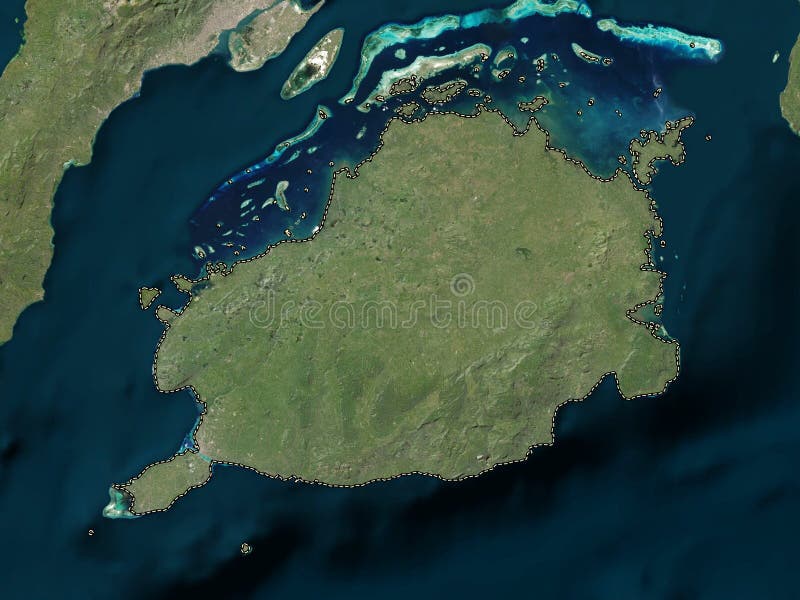 Bohol, Philippines. Low-res Satellite. No Legend Stock Illustration ...