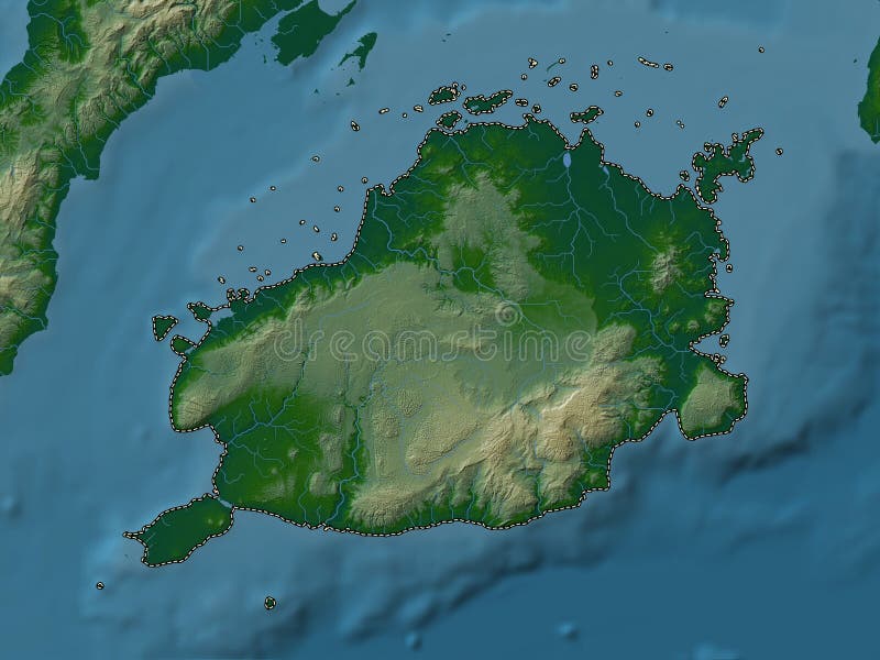 Bohol, Philippines. Physical. No Legend Stock Illustration ...