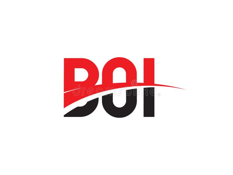 BOI Letter Initial Logo Design Vector Illustration Stock Vector ...