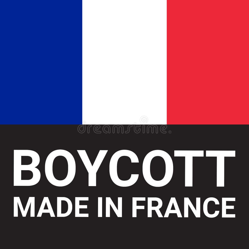 Boicot Realizado En Francia - Concepto Vector Stock de ilustración ...