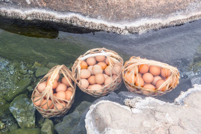 Boil Egg in the Mineral Pool Stock Photo - Image of nutrition, relax ...