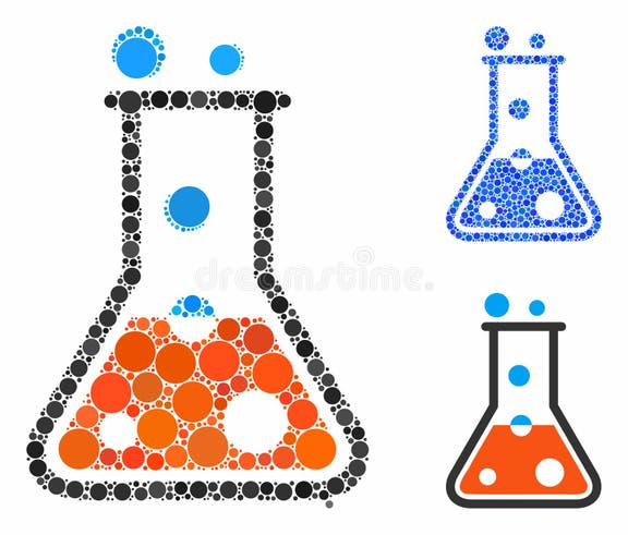 Boil Liquid Composition Icon of Circle Dots Stock Illustration ...