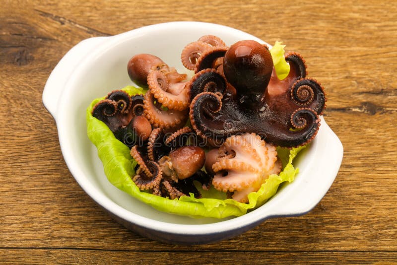 Boiled baby octopuses stock image. Image of fresh, lunch - 112200919