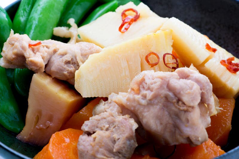 Boiled Bamboo shoot stock photo. Image of boiled, gluten - 181769674