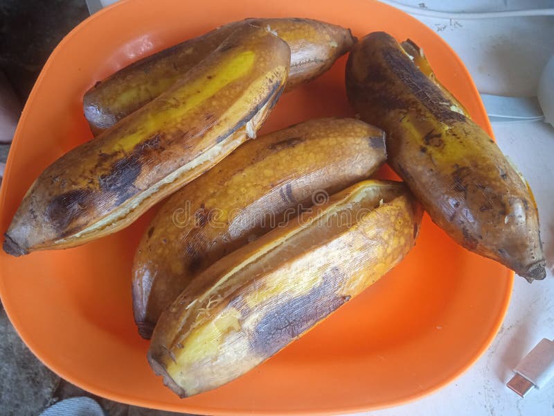 Boiled banana stock image. Image of banana, bananas - 338316197