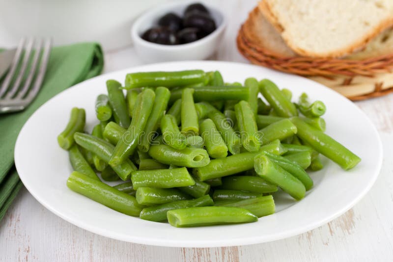 Boiled beans on the plate stock photo. Image of health - 28590336