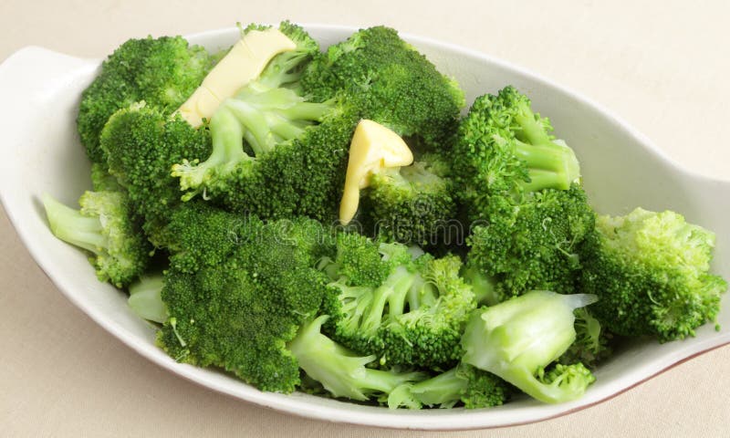 Boiled broccoli stock photo. Image of bowl, iron, vegetable - 28682144