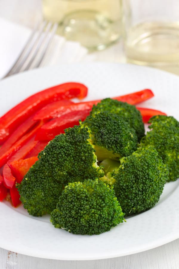 Boiled broccoli stock image. Image of wine, prepared - 29210569