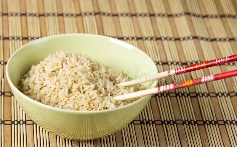 Boiled brown rice stock image. Image of green, ingredient - 60328541