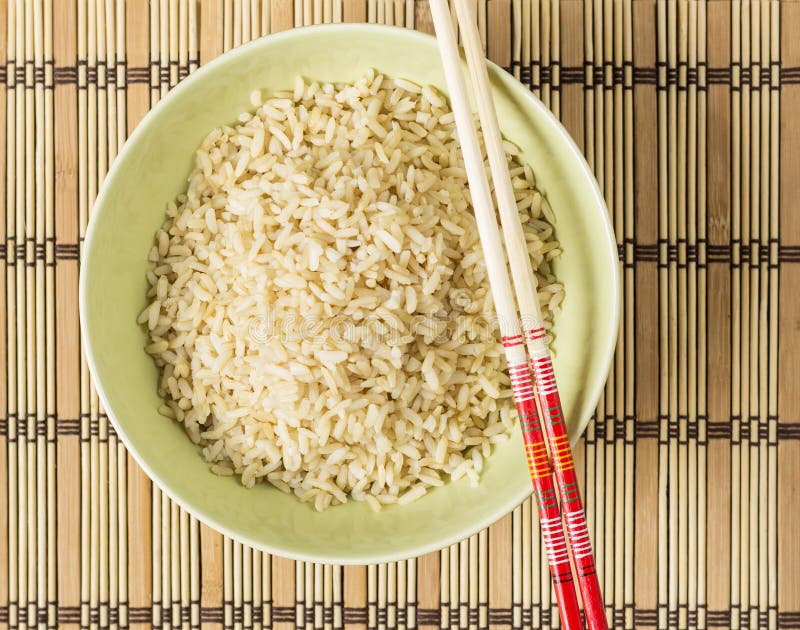 Boiled brown rice stock image. Image of cuisine, ingredient - 60328735