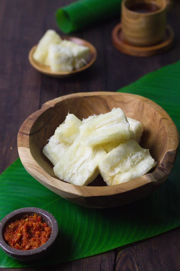 Boiled Cassava Root Dessert Thai Food Or Brazilian Food Cassava ...