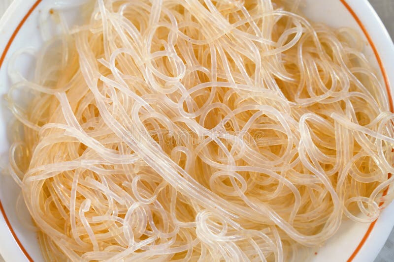 Boiled cellophane noodles. stock photo. Image of cooked - 357418316