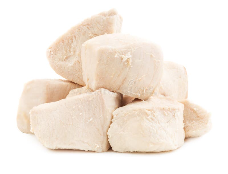 Boiled Chicken Meat Isolated Stock Image - Image of preparation ...