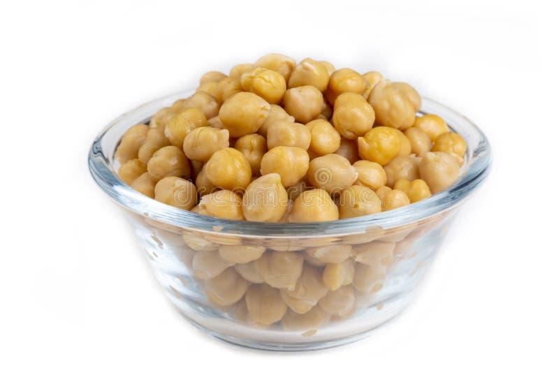 Boiled Chickpea on the White Background Stock Photo - Image of cooking ...