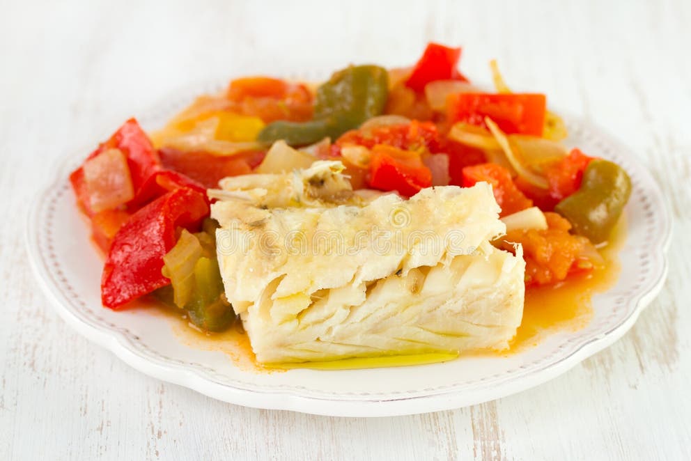 Boiled cod fish stock image. Image of mediterranean, fish - 36519057