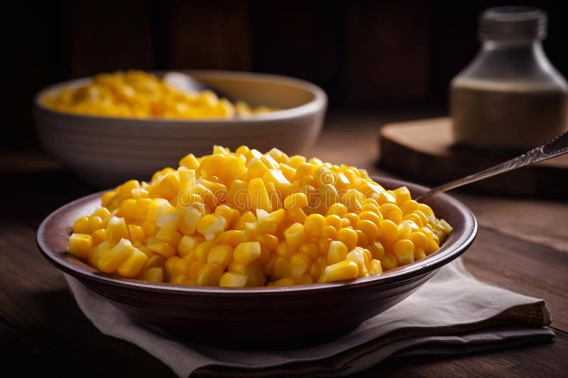 Boiled Corn Close-up. AI Generated Stock Illustration - Illustration of ...