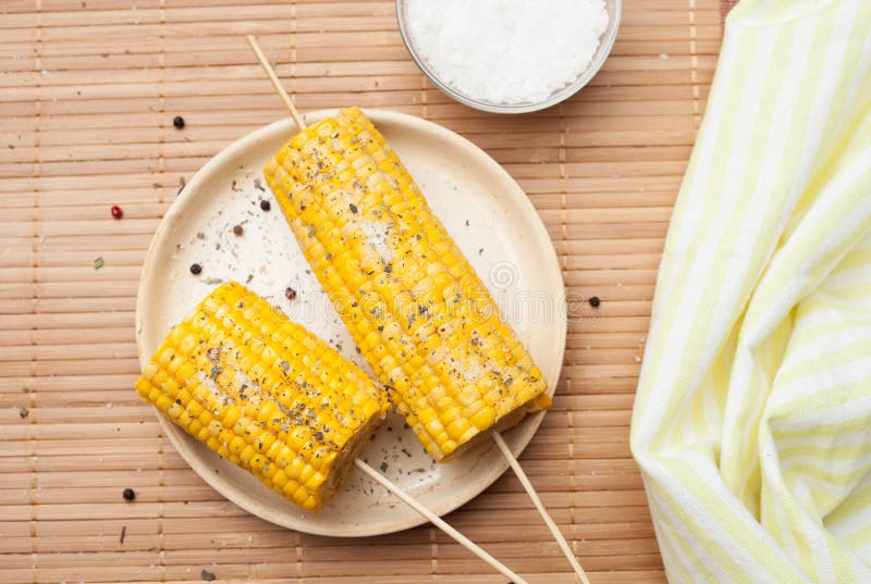 Boiled corn stock photo. Image of diet, cook, detail - 70491000