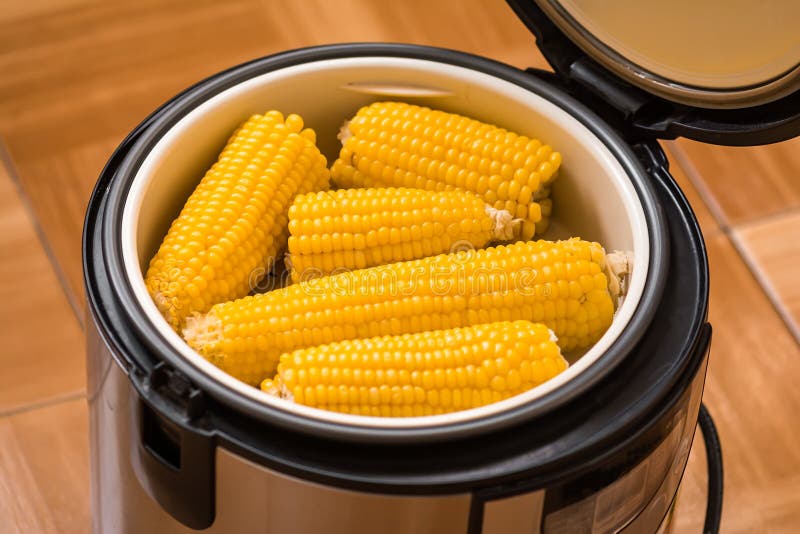 Boiled corn stock image. Image of cobs, boiled, cook - 74139597