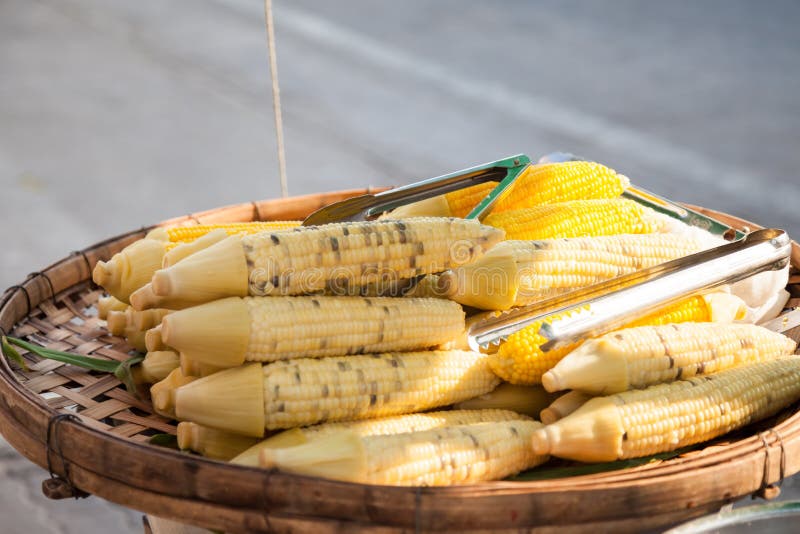 Boiled corn stock image. Image of fruit, yellow, summer - 88657397