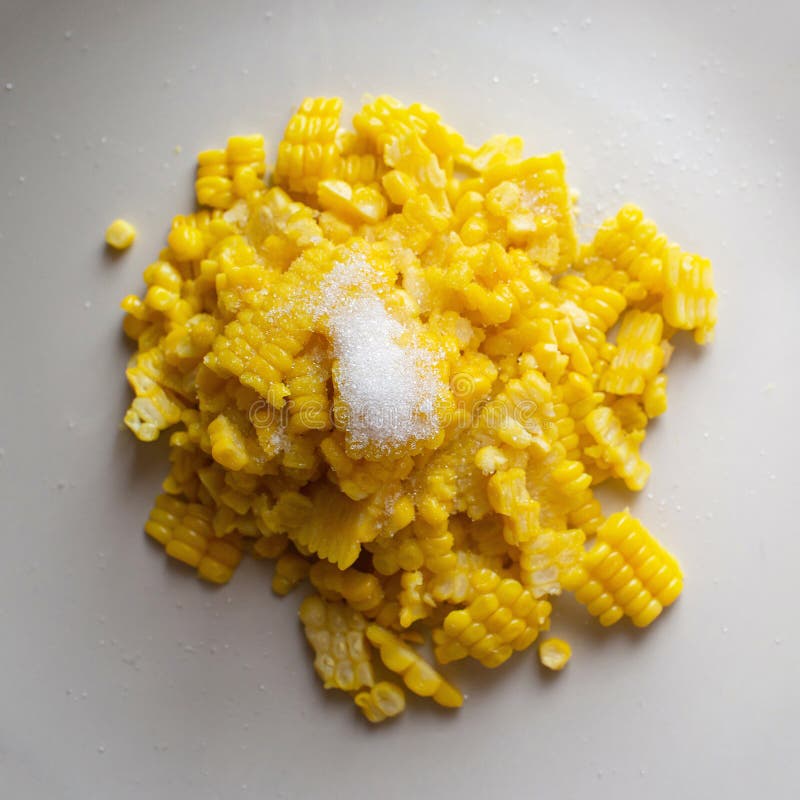 Boiled Corn Topped with Sugar Stock Image - Image of boiled, nature ...